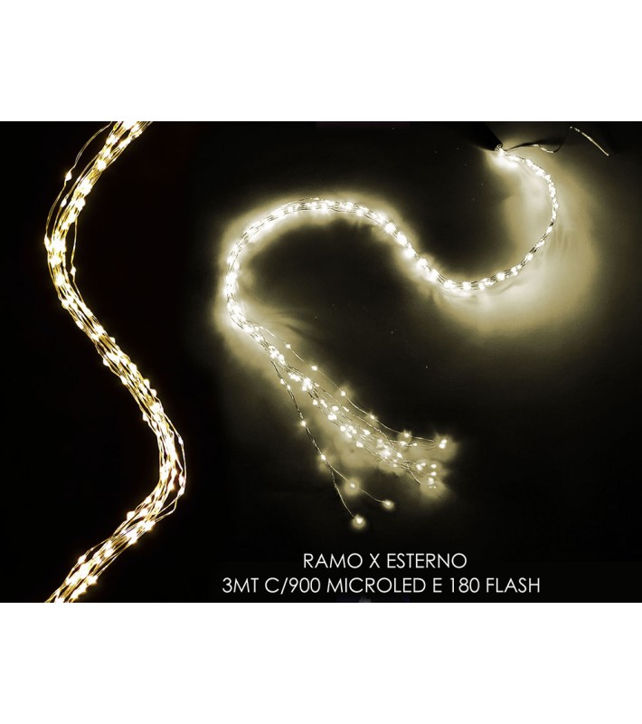 LED Lights String Microled - 3M 900microled with flash light