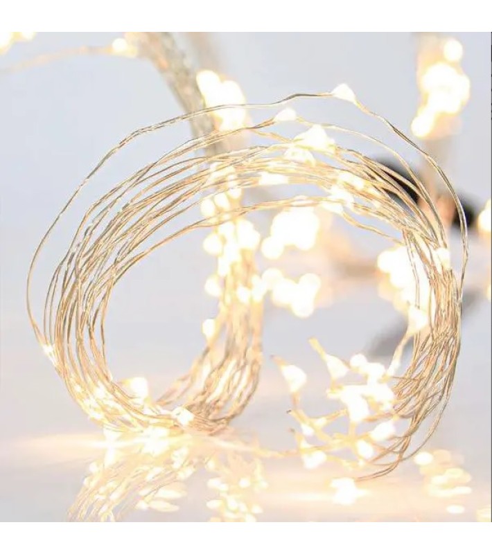 LED Lights Octapus - Warm White MicroLED with Silver Copper Cable ...